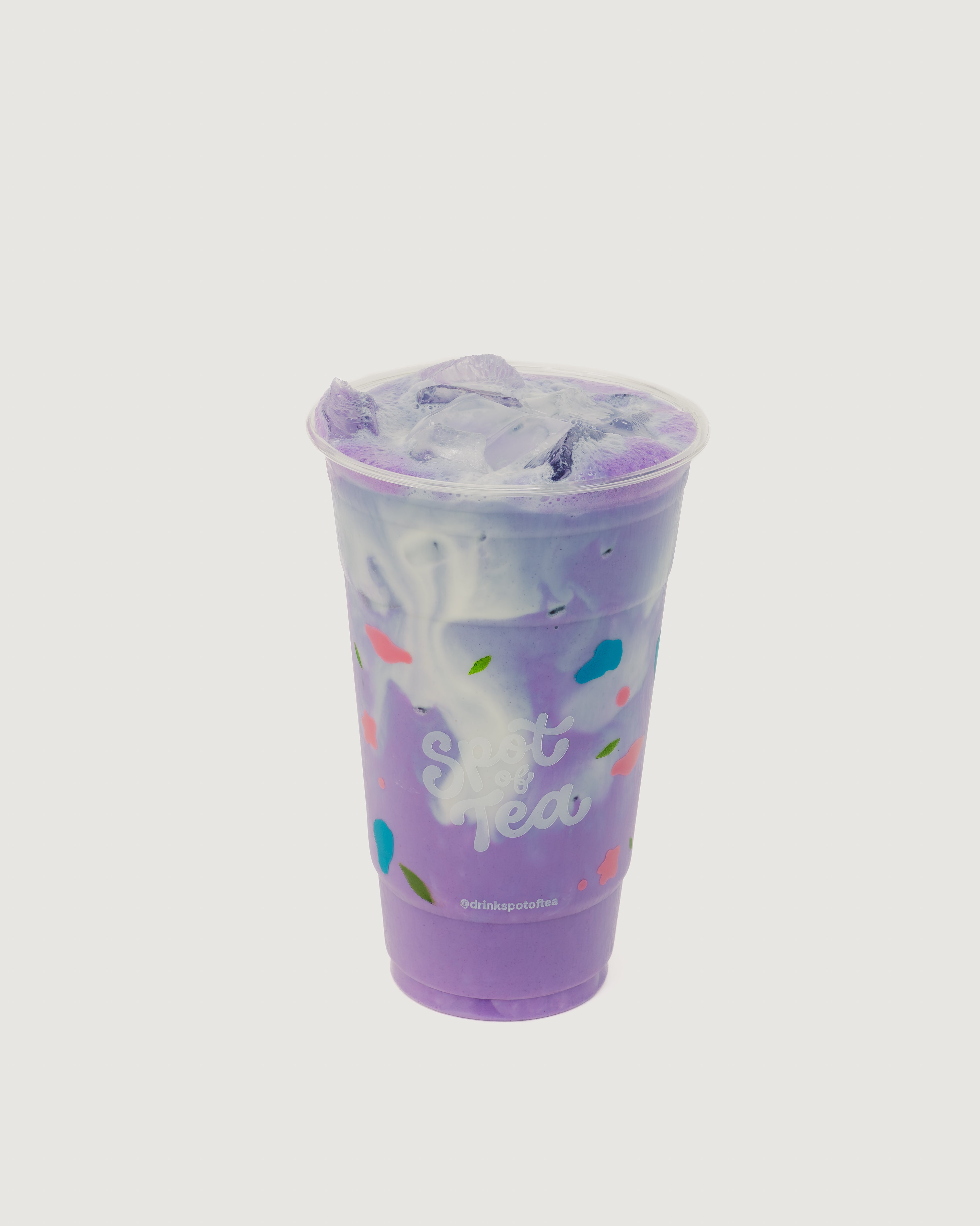 vanilla taro bubble tea
